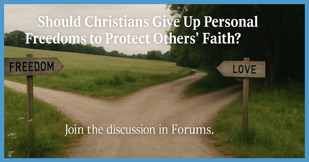 Should Christians Give Up Personal Freedoms to Protect Others’ Faith ...