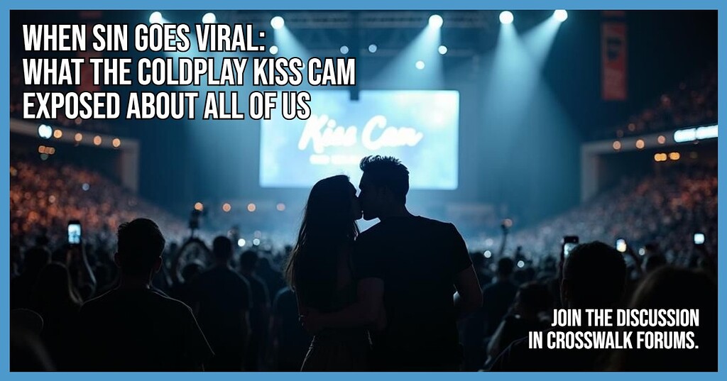 When Sin Goes Viral: What the Coldplay Kiss Cam Exposed About All of Us ...